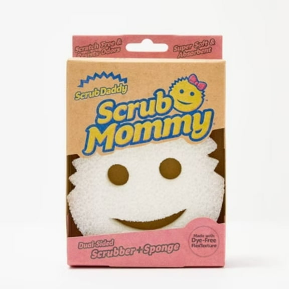 Scrub Daddy Original Scratch Free FlexTexture Scrubbing Sponge, Yellow ...