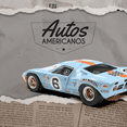 Classic 1:43 American Ford GT40 MK 1 1967 Diecast Car - Collectible ...