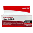 Leader Ultra Strength Muscle Rub Cream for Pain Relief, 4 Oz HSA/FSA ...