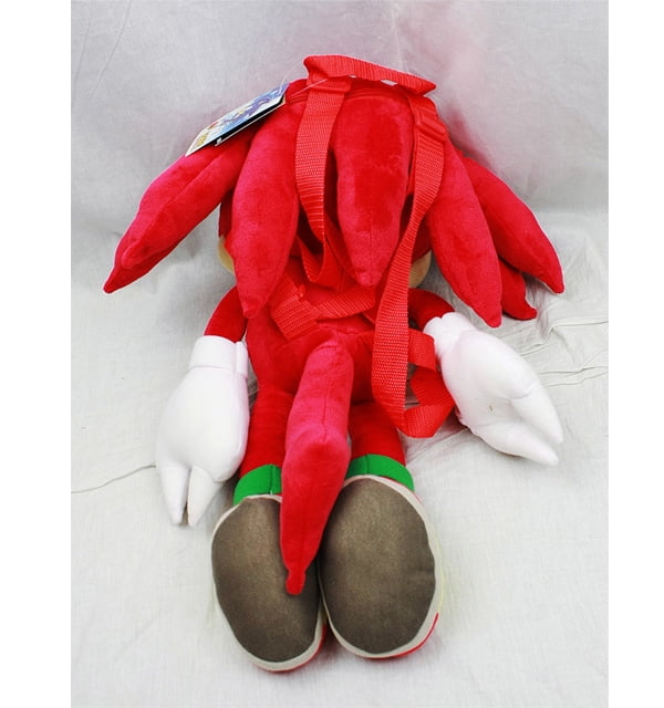 Plush Backpack - Sonic The Hedgehog - Knuckles Soft Doll 18" New Toys ...