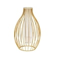 cpengpj Lantern Shaped Gold Hydroponic Vase Ornament, Iron Made Rust ...