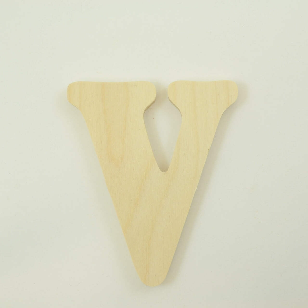 Package of 1, 10 Inch X 3/4" Thickness Baltic Birch Wood Letter V in ...