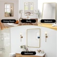 24x36 Mirror Rectangle Full Length Wall Mounted or Against Wall Alloy ...