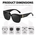 Shoreside Oversized Square Fit Over Sunglasses, Unisex for Women & Men ...