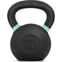 Yes4All Heavy Weight Cast Iron Grip 24kg / 53lb Powder Coated Kettlebell - Walmart.com