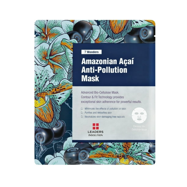 Leaders Cosmetics 7 Wonders Amazonian Acai Anti Pollution Mask ...
