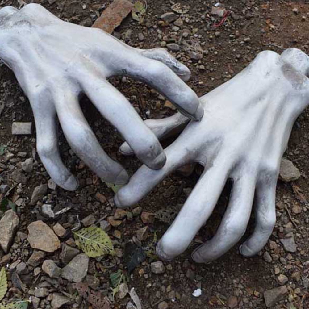 Buy flm 2Pcs Artificial Creepy Plastic Hands Bar Haunted House ...