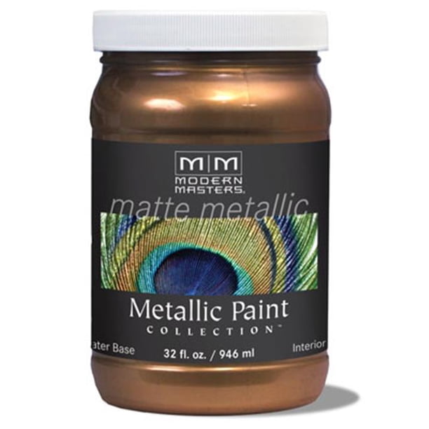 modern masters mm190 1 qt. statuary bronze matte metallic paint ...