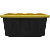 Tough Box 27 Gallon Stackable Heavy Duty Snap Lid Plastic Storage ...