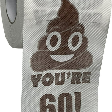 TB&W Poop Printed Funny Toilet Paper Roll Happy Prank Toilet Paper ...