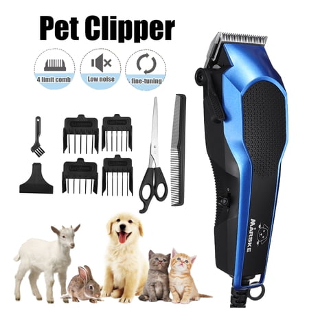 9Pcs Durable Professional Pet Hair Trimmer Electric Rechargeable Low ...