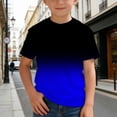 Boys T Shirt Shirts Toddler Girls Short Sleeve Gradient Color Print ...