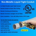 1.25" x 25' Non Metallic Flexible Liquid Tight Electrical Conduit ...