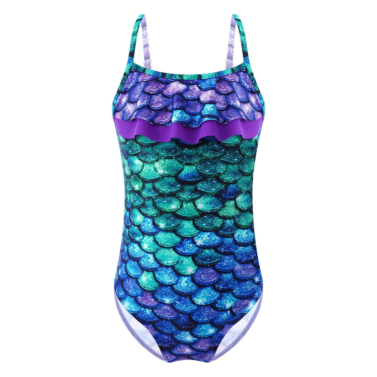 Click here for Moggemol Kids Girls Mermaid One Piece Swimsuits Sl... prices