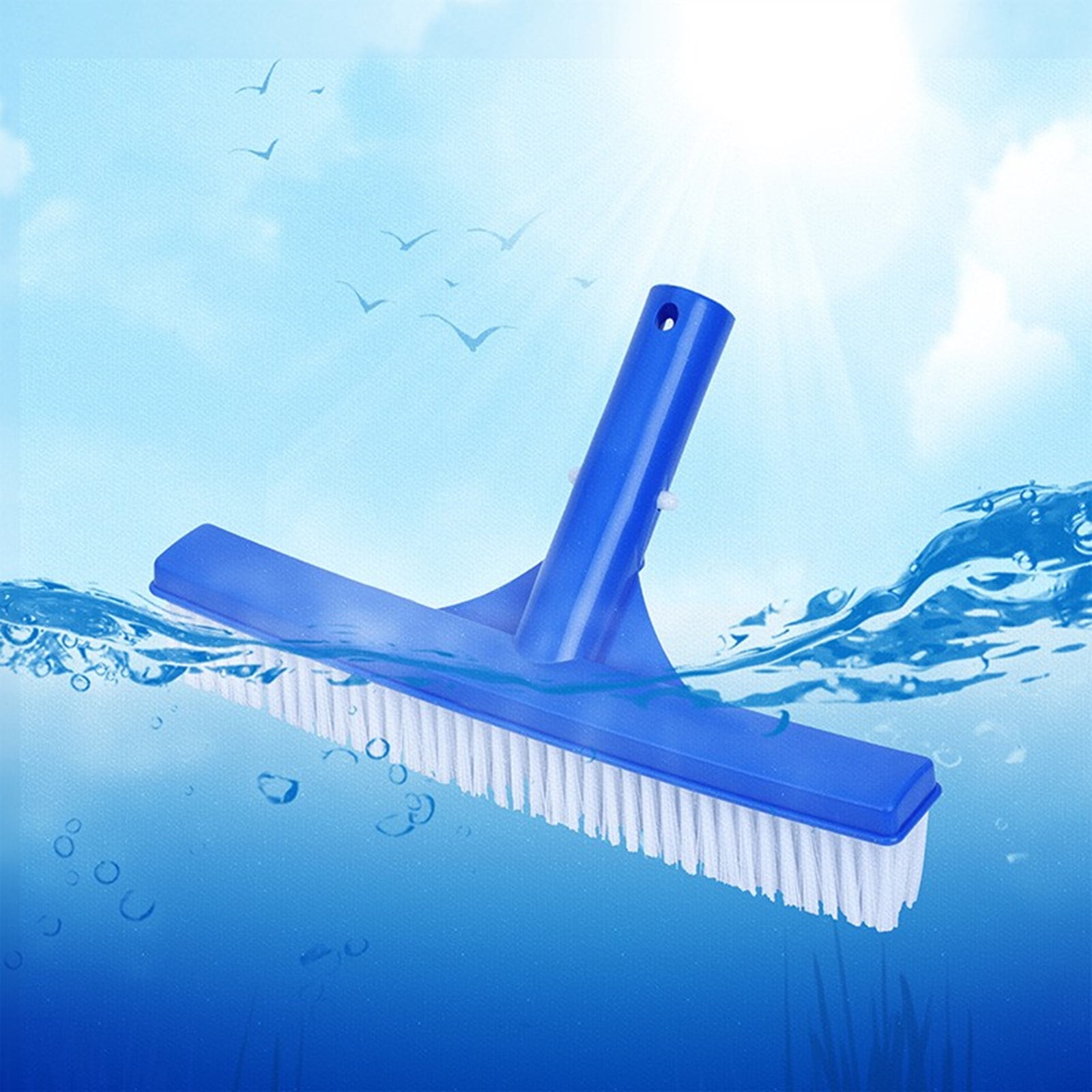RKZDSR Pool Brush 10 Inch Durable Nylon Bristles for Floor and Wall ...