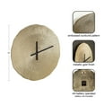 Kate and Laurel Sancia Modern Numberless Round Metal Wall Clock, 16 ...