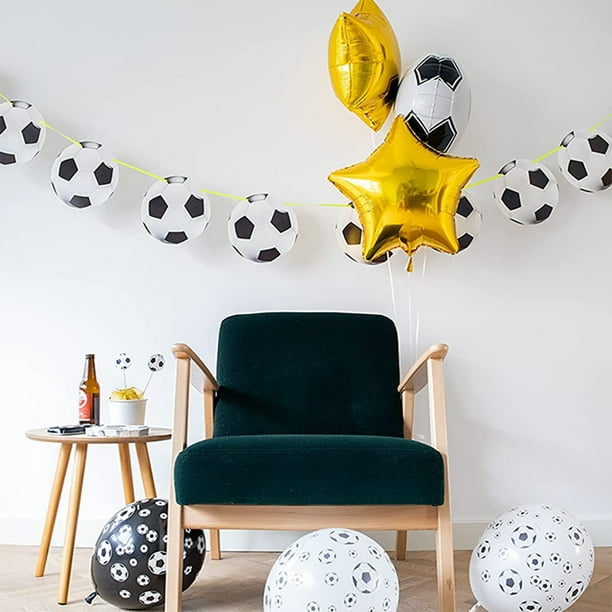 12 Pieces/Bag Football Decoration Flag Soccer Bar Night Club Backdrop ...