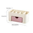 EclipseJewels Plastic Desktop Cosmetic Box with Small Drawer ...