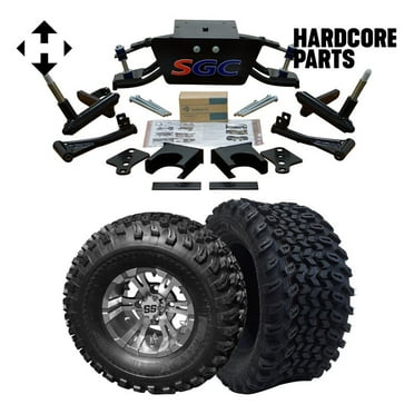 Hardcore Parts 6” Heavy Duty Double A-Arm Suspension Lift Kit for Club Car DS Golf Cart (2004.5 ...