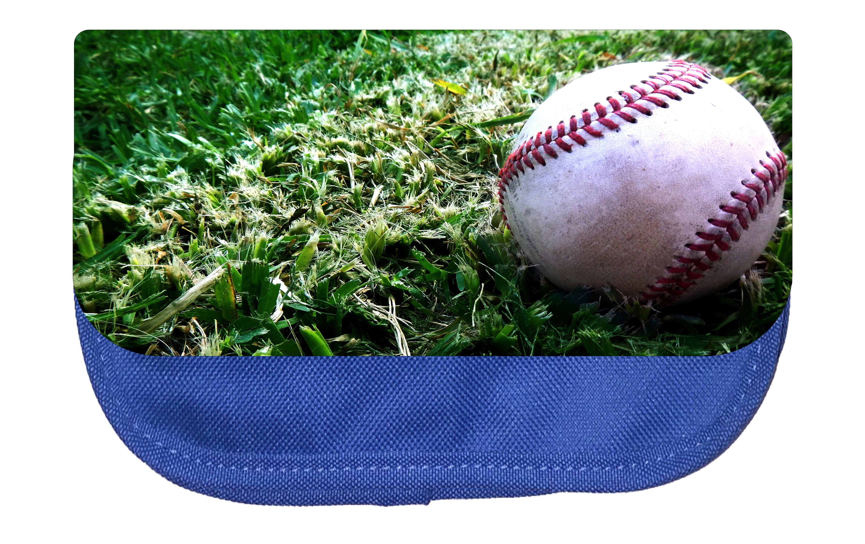 Baseball in Grass Sports Pencil Pouch 2 Pocket Pencil Case Organizer ...