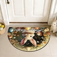 Easter Decor Easter Carpet Entrance Door Semicircle Mat Household ...
