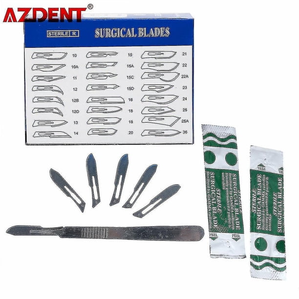Hh 100pcs/box Dental Surgical Scalpel Sterilized Blades Scalpel Blades ...