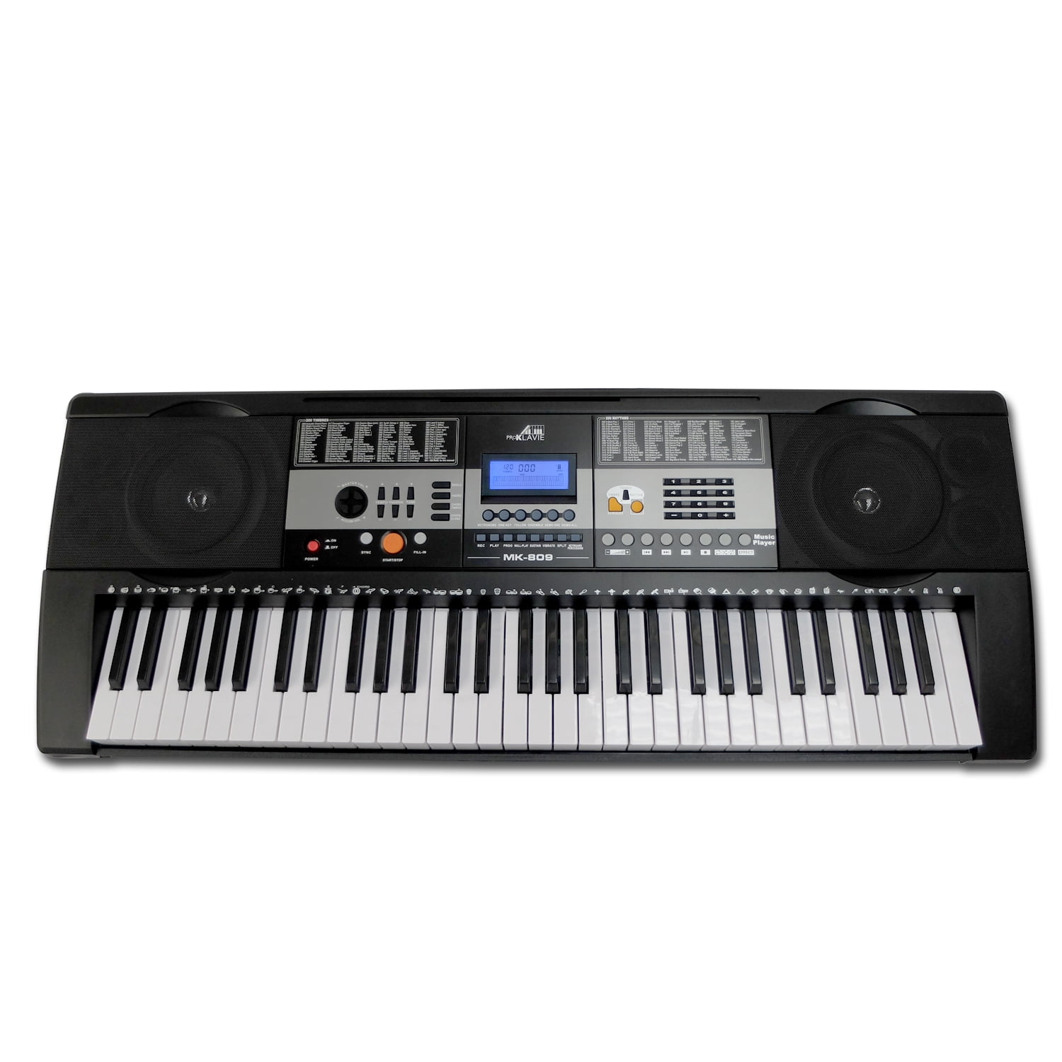 Pro-Klavie Teclado Electrónico MK-809 (Negro) Pro-Klavie MK-809 ...