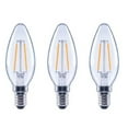 EcoSmart 25W Equivalent B11 Small Base Decorative Dimmable E12 Candelabra Clear Glass Vintage ...