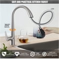 Black Kitchen Faucet Pull-Out Faucet Single Handle hot and Cold Water ...