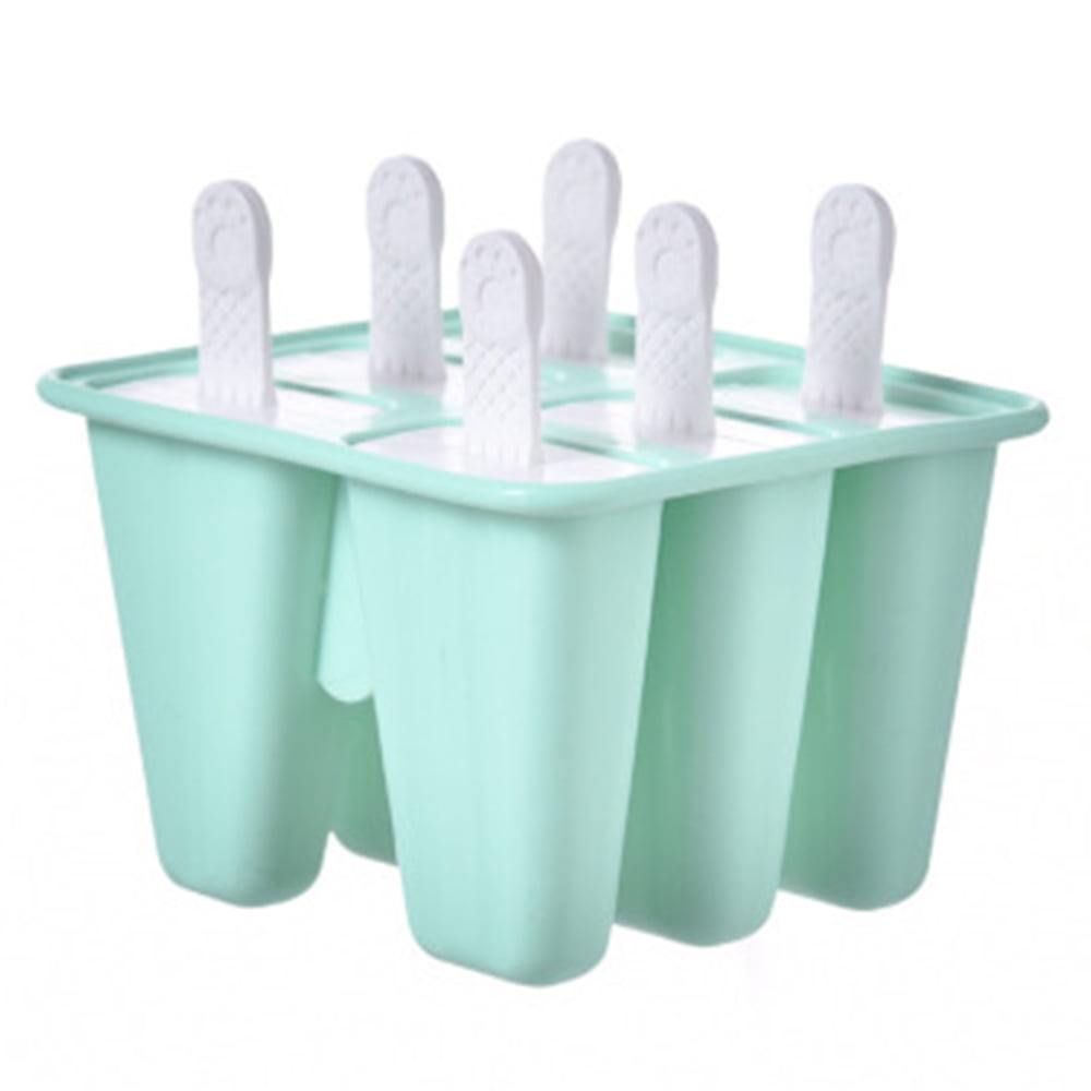 HZKAICUN Popsicle Molds 6 ice trays Silicone Ice Pop Molds Reusable ...