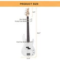 Glarry Electric Bass Guitar Full Size 4 String Rosewood Basswood Fire ...