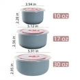 Small Lunch Bowl,Deep Cereal Bowls with Lids,Meal Prep Food Containers ...