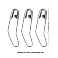 Hello Hobby Size 1 Coiless Curved Safety Pins 50 Count for Quilting and ...