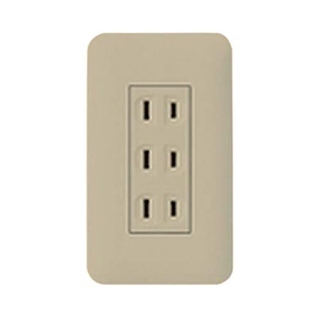 Panasonic WTF13033GK Embedded Triple Outlet with Metal Frame Rikyu ...