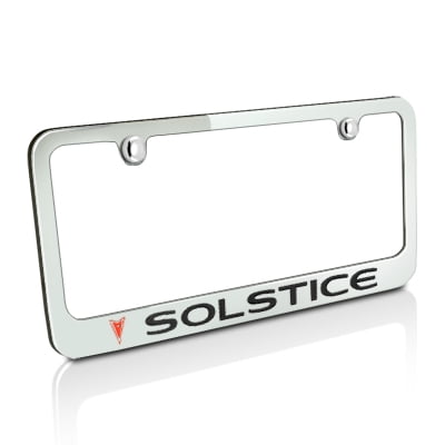 Pontiac Solstice Chrome Metal License Plate Frame - Walmart.com ...