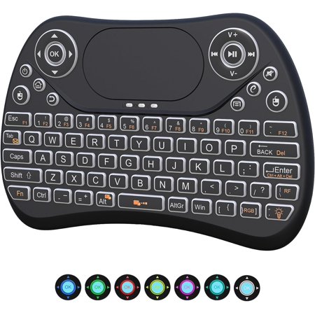 o 2.4GHz Mini Wireless Keyboard with Touchpad Mouse Combo, Rechargable ...