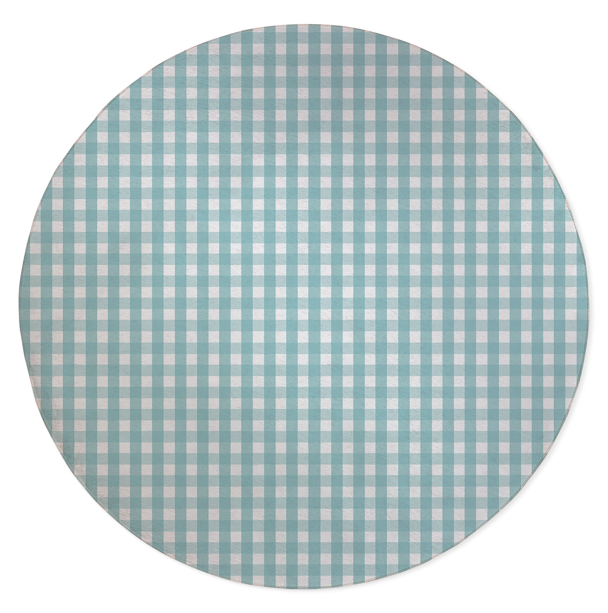 AQUA GINGHAM DREAM Outdoor Rug By Kavka Designs - Walmart.com