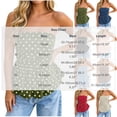 BUIGTTKLOP Womens Strapless Polka Dot Tube Tops Summer Cute Backless ...