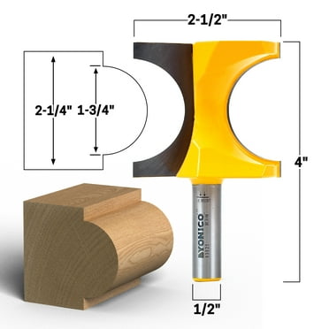 Yonico 5 Bit Corner Bead Router Bit Set - 1/4" Shank - 13516q - Walmart.com