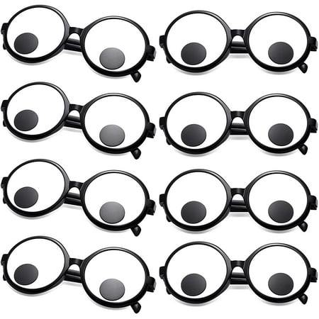 8 Pairs Googly Eyes Glasses Funny Eyes Glasses Giant Googly Eyes ...