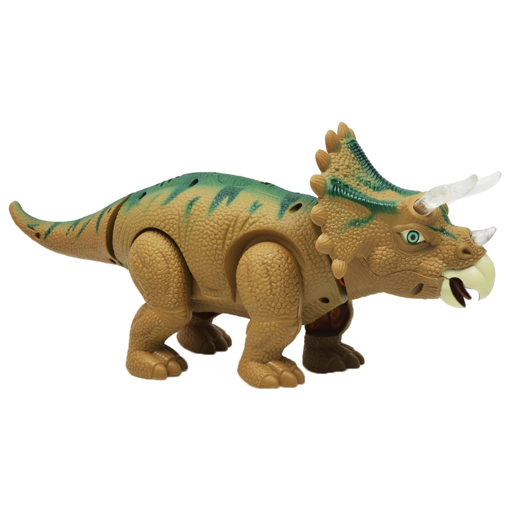 Laying , Walking & Roaring Triceratop Battery Powered Animal With ...