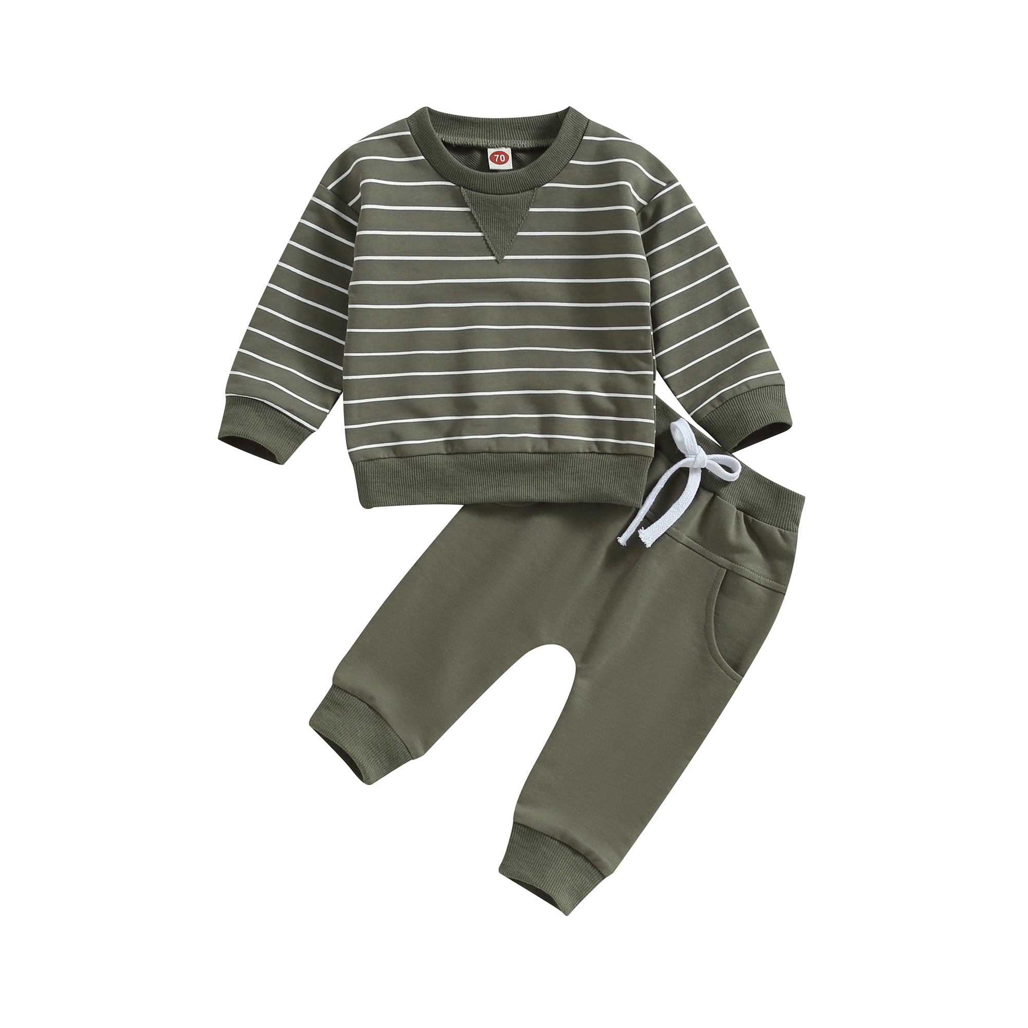 Click here for Sunsiom Infant Baby Boy Fall Clothes Stripe Print... prices