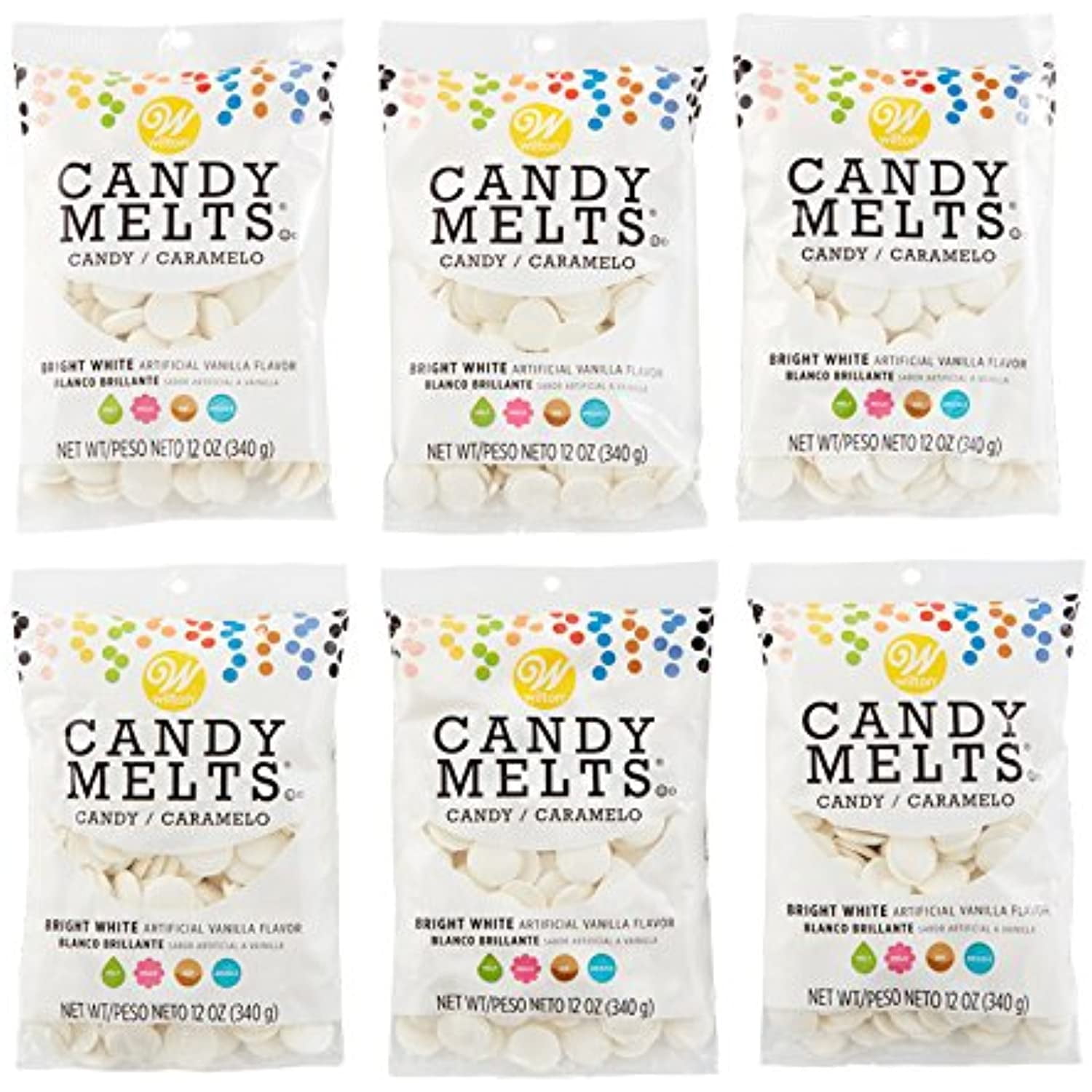 Wilton Bright White Candy Melts Candy, 12 Oz, Pack of 6 - Walmart.com