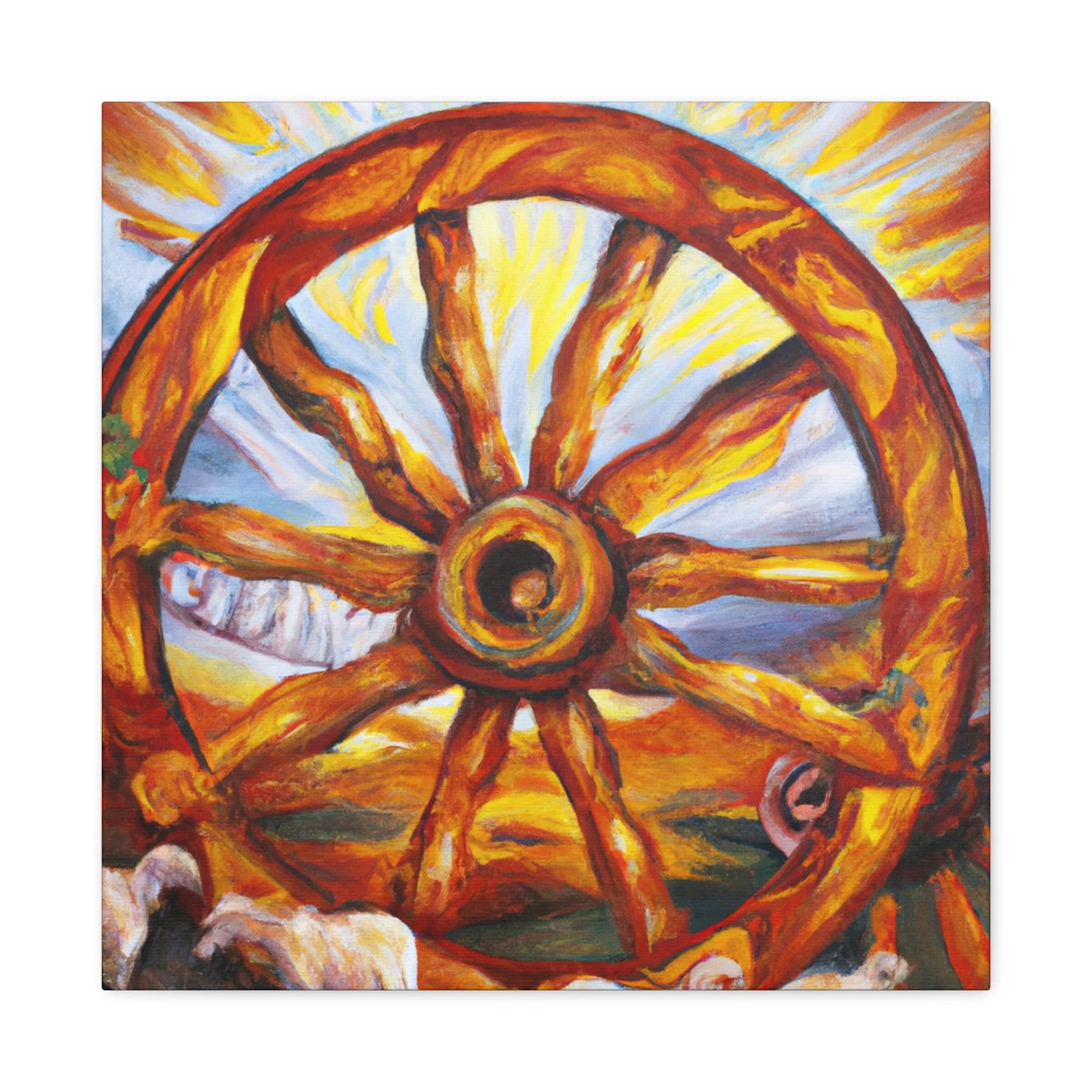 Wagon Wheel in Baroque - Canvas - Walmart.com