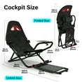 ZHZIRO Racing Simulator Cockpit, Gaming Chair for PS5, Logitech ...