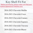 Pjsbncyh Key Fob Shell Case Replacement HYQ4EA HYQ4AA 5 Button Fits ...
