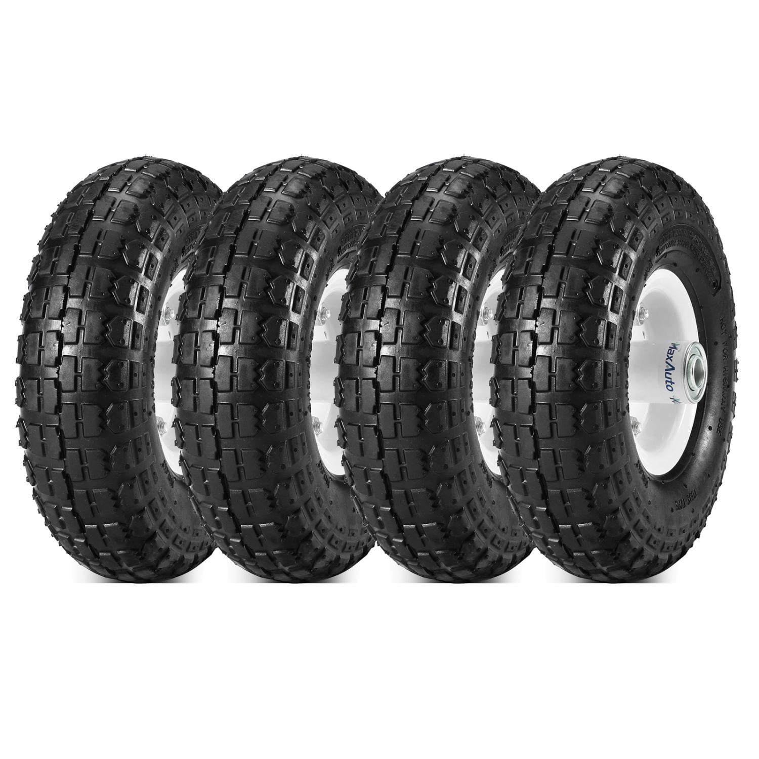 MaxAuto 4-Pack 4.10/3.50-4" Pneumatic (Air Filled) Hand Truck / All ...