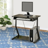 Alastair Computer Desk with Keyboard Tray Black - Walmart.com