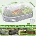 2 Pack Garden Netting for 8x4x1ft Raised Beds, Ultra-Fine Mesh Plant ...
