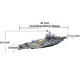 Toy Essentials Toy Aircraft Carrier Army Men with Cargo Plane, 18 Fighter Jets, 12 Military ...